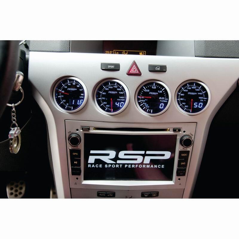 Ceas indicator presiune ulei, digital, LED, fi52mm, 12V, multicolor, cu ...