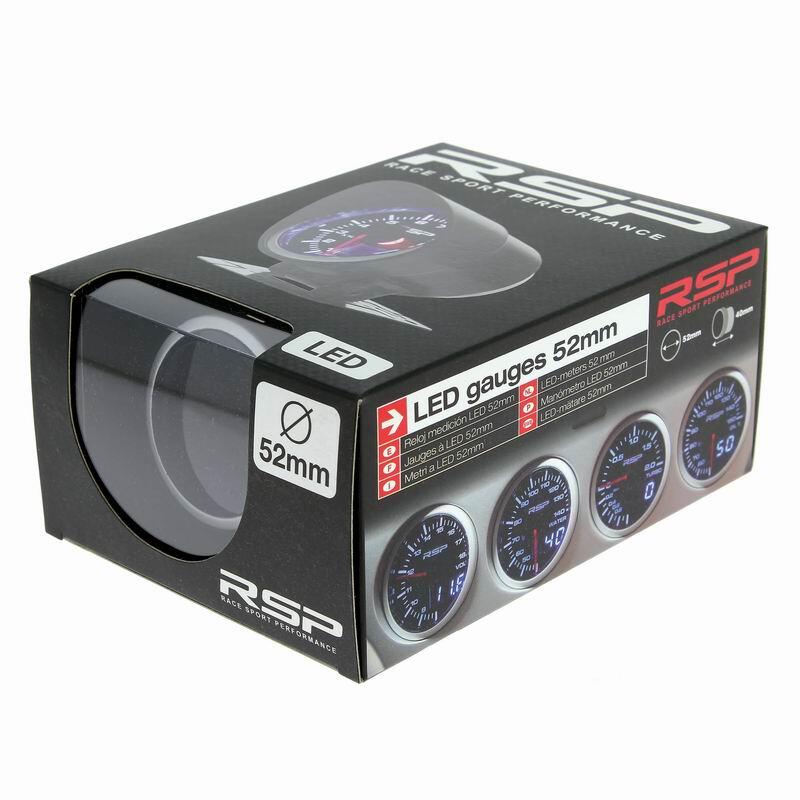 Ceas indicator presiune ulei, digital, LED, fi52mm, 12V, multicolor, cu ...