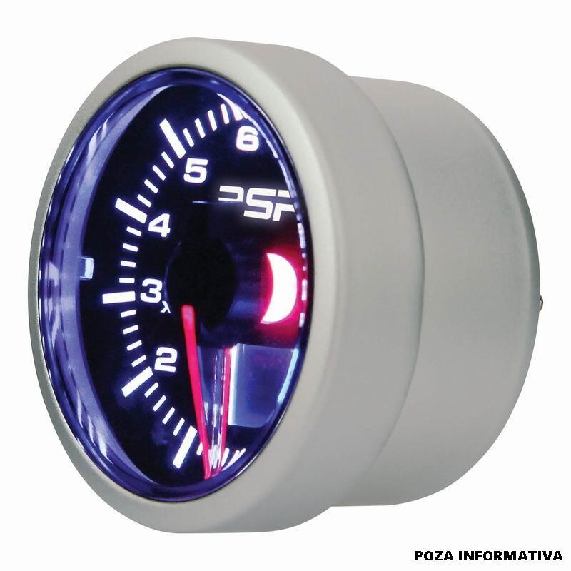 Ceas indicator presiune ulei, digital, LED, fi52mm, 12V, multicolor, cu ...