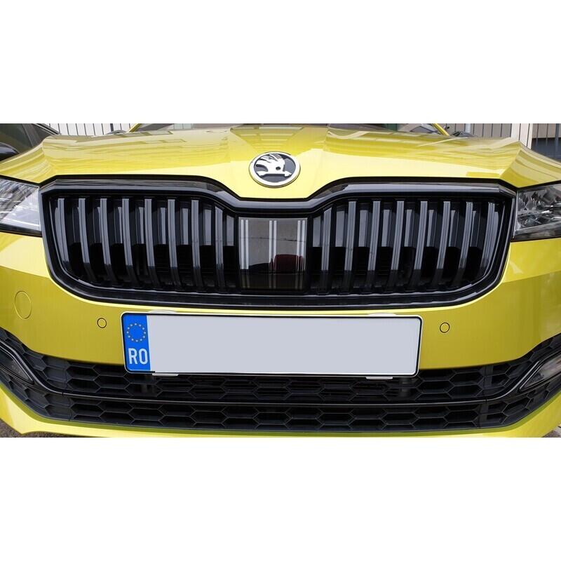 Set 4 suporti numar inmatriculare, slim, transparent, fara rama, Vns ...