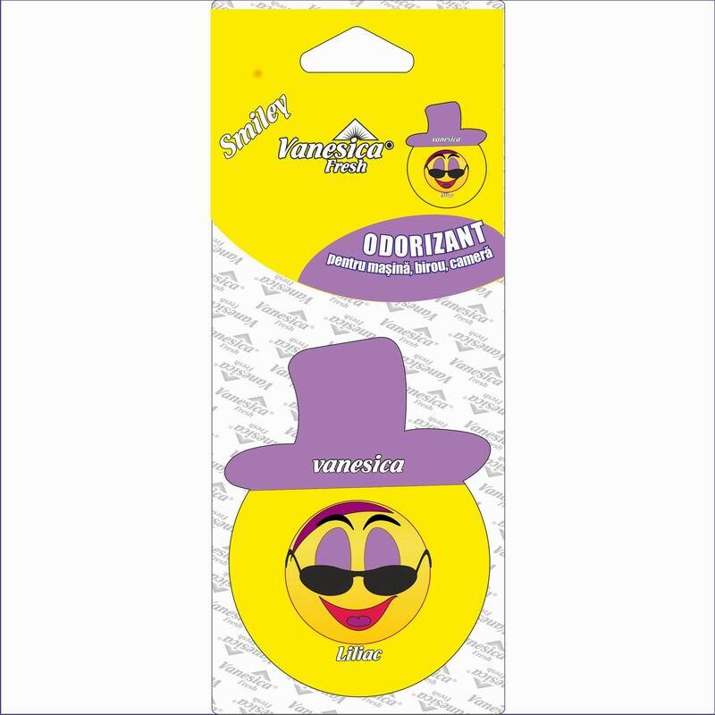 Odorizant auto bradut, Smiley, 54 bucati/plansa, Vanesica - Intersection