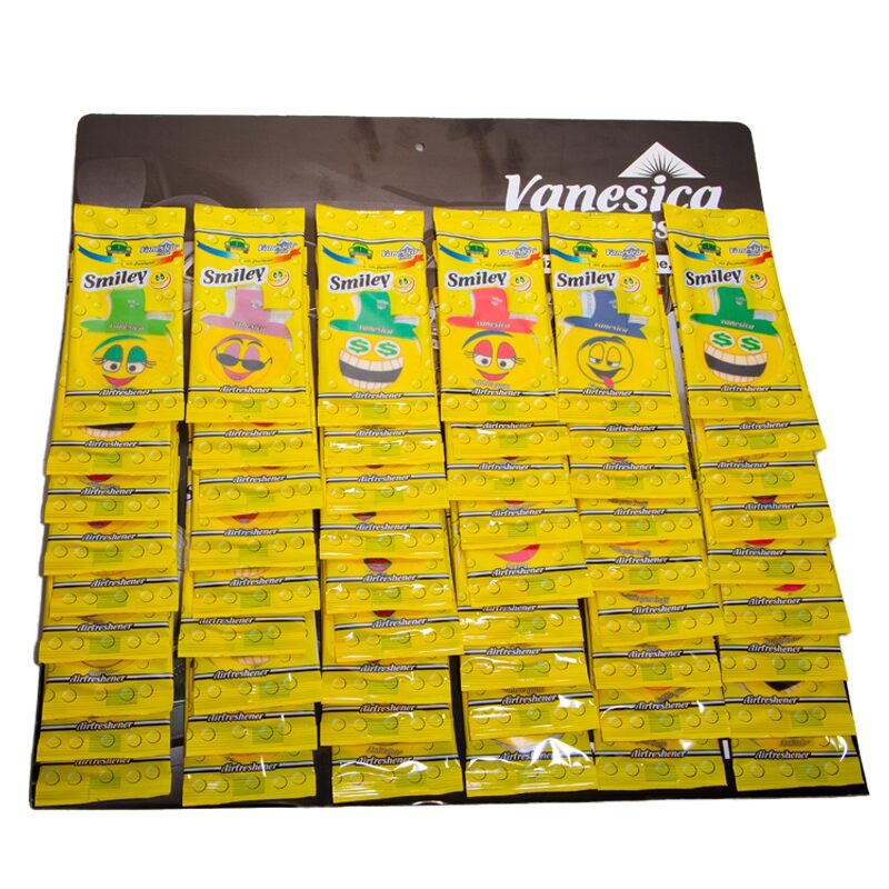 Odorizant auto bradut, Smiley, 54 bucati/plansa, Vanesica - Intersection